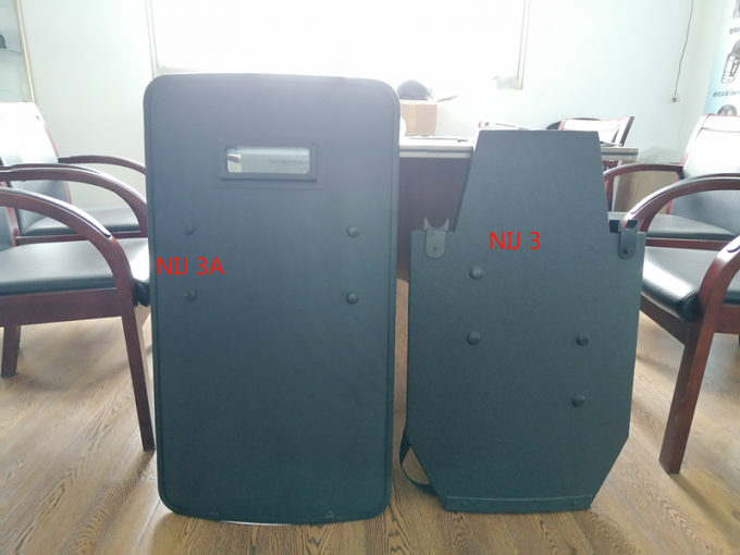 Black PE Explosion Proof Shield NIJ III Bulletproof Riot Shield