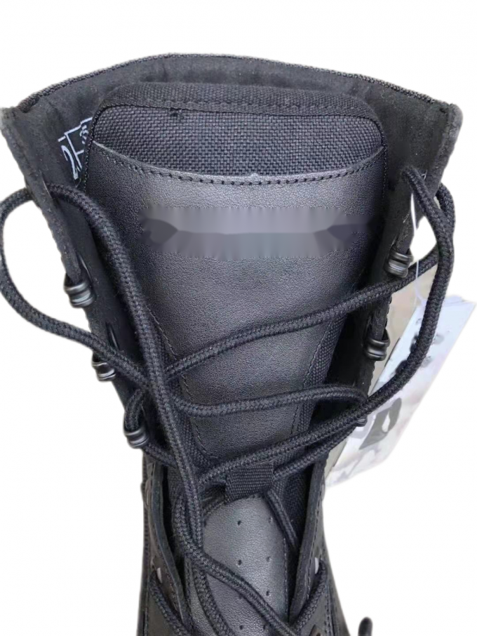 Heat Resistant Military Leather Boots Rubber Outsole Quick Rebound High ...