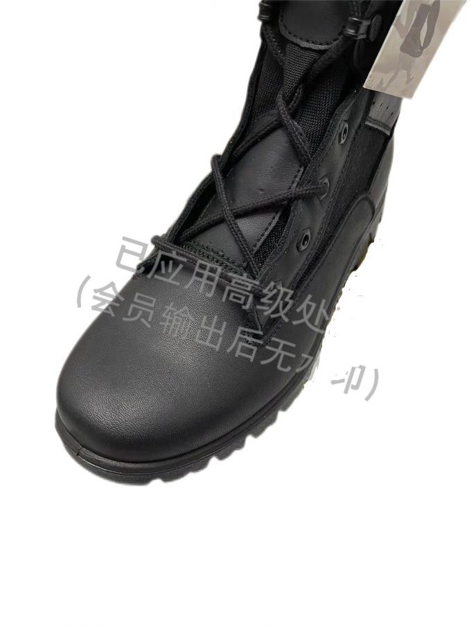 Heat Resistant Military Leather Boots Rubber Outsole Quick Rebound High ...