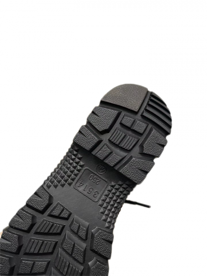 Heat Resistant Military Leather Boots Rubber Outsole Quick Rebound High ...