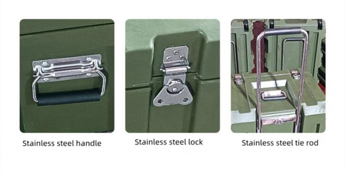 LLDPE Foldable Military Camping Gear Box Rotomolded Waterproof