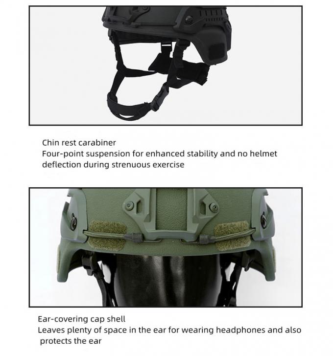 Foam Padding Helmet Military Ballistic Armor Aramid Fibre Adjustable