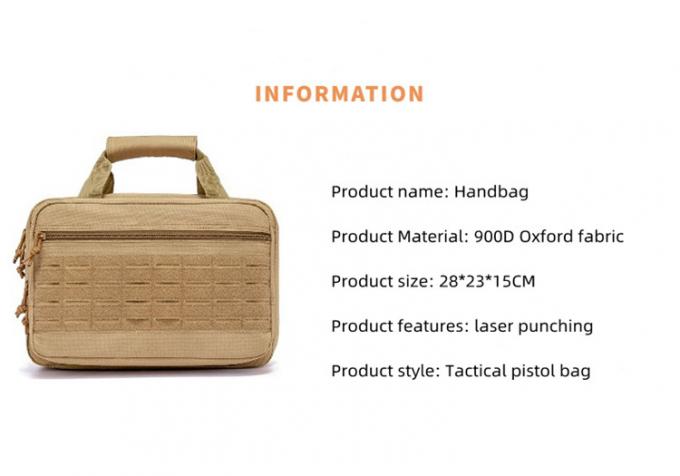 Laser Cut MOLLE Mounted Single Pistol Bag Camouflage Pattern