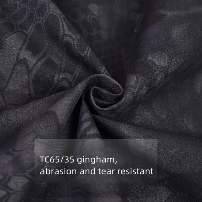 Black Python Camo Uniform Military Camouflage Suits 35% Cotton Police ...