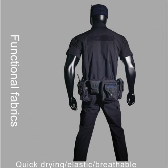 Security Guard Military Navy Blue Combat Uniform 92% Nylon 8% Spandex