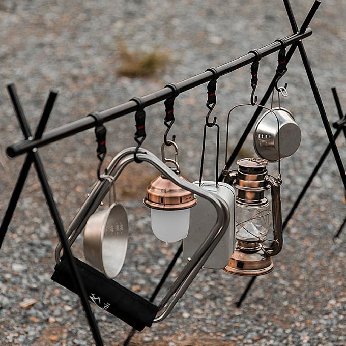 Aluminium Folding Tripod Camping Hanging Rack 800g 93*90*80cm