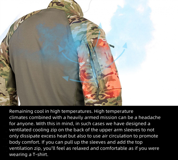 Quick Dry Frog Tactical Combat Clothing Nylon Reinforced Armpit For ...