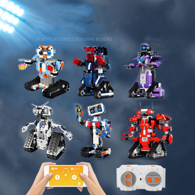 High Simulation Remote Control Robot Toy 2.4G Intelligent Assembly Toy ABS