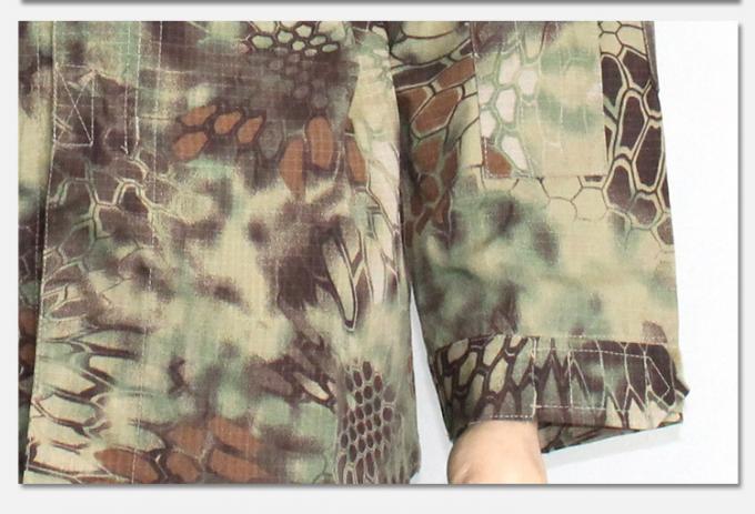 Green Python 65% Polyester Camo Army Uniform Anti UV Military Combat ...