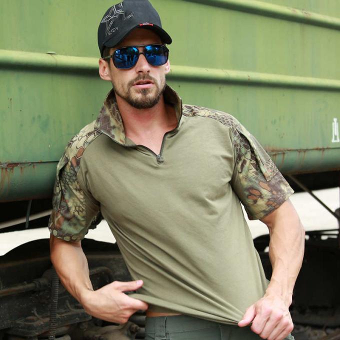 Green Python Camouflage Military Tactical Shirts S-5XL Woodland Frog Gear