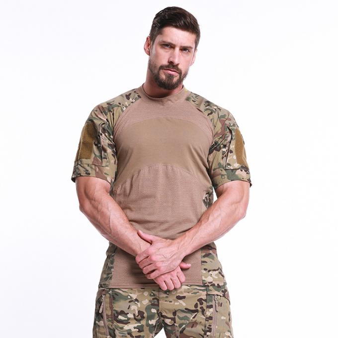 Outdoor Camouflage Frogwear Military Tactical Shirts 65% Polyester Frog ...