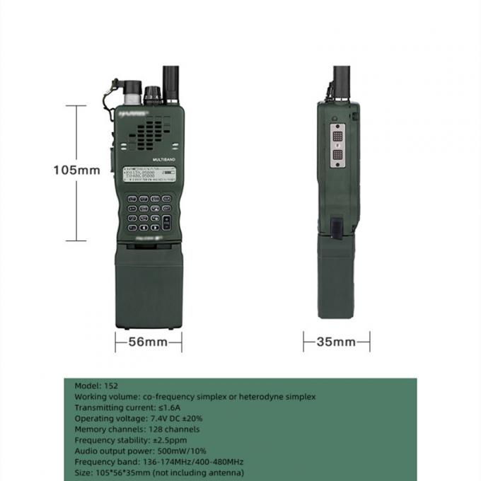 Wireless Intercom System Dynamic Microphone Dual Band FM Walkie Talkies