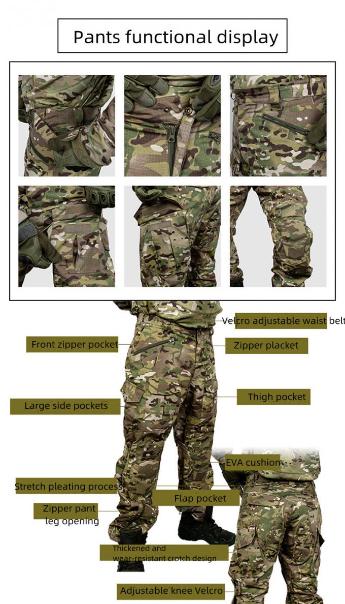 Tactical Custom Military Camouflage Uniform Moisture Wicking Multicam ...