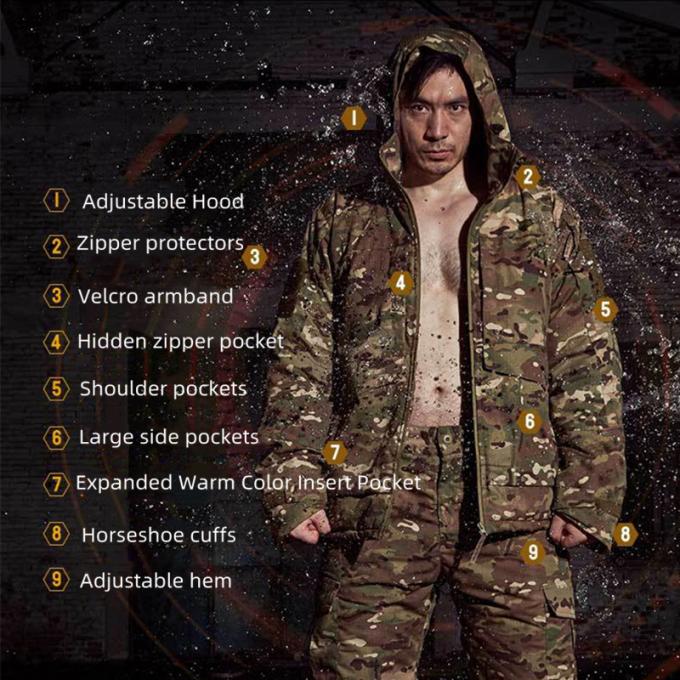 Custom FG Camouflage Uniform Heat Reflective Tactical Jacket Wind Proof