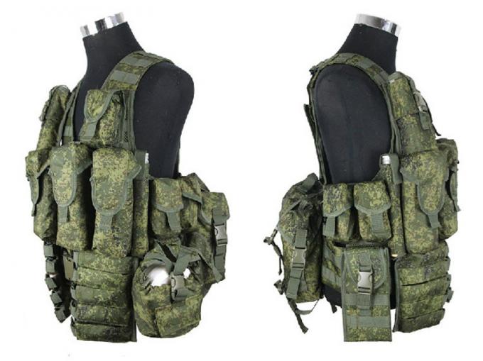 EMR 1000D Polyester Camouflage Tactical Vest With Digital Molle Pack