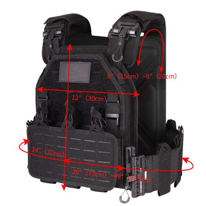 1000D Polyester Quick Release Tactical Vest Abrasion Resistant Multi ...